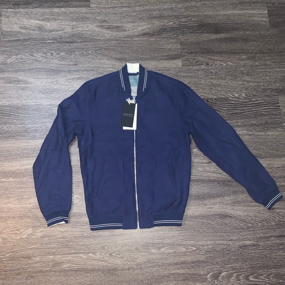 Zara | Jackets & Coats | Zara Men Blue Bomber Jacket | Poshmark